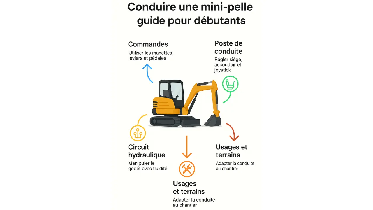 Conduire une mini-pelle : le guide complet | Chargeur Plus